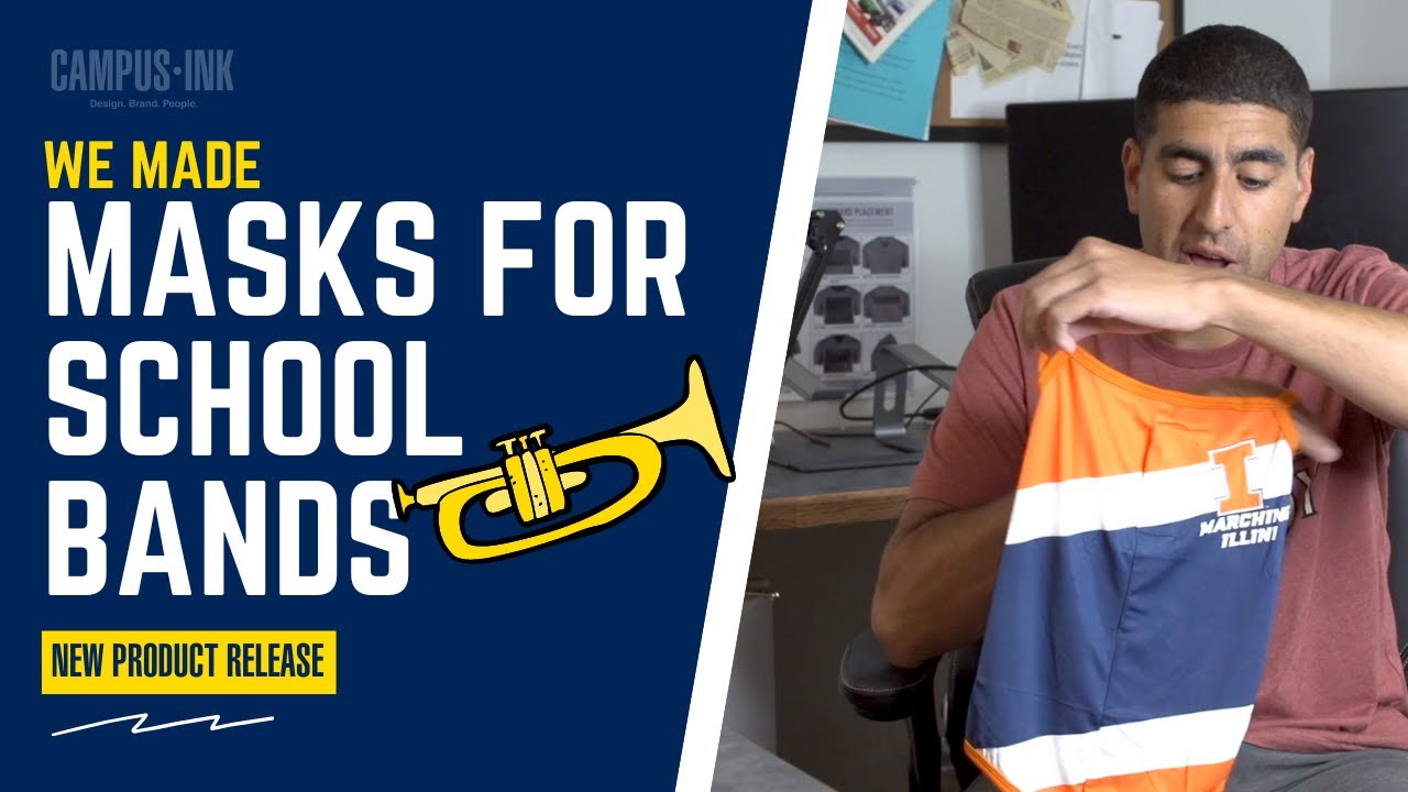 NEW PRODUCT: We developed masks for marching bands - YouTube