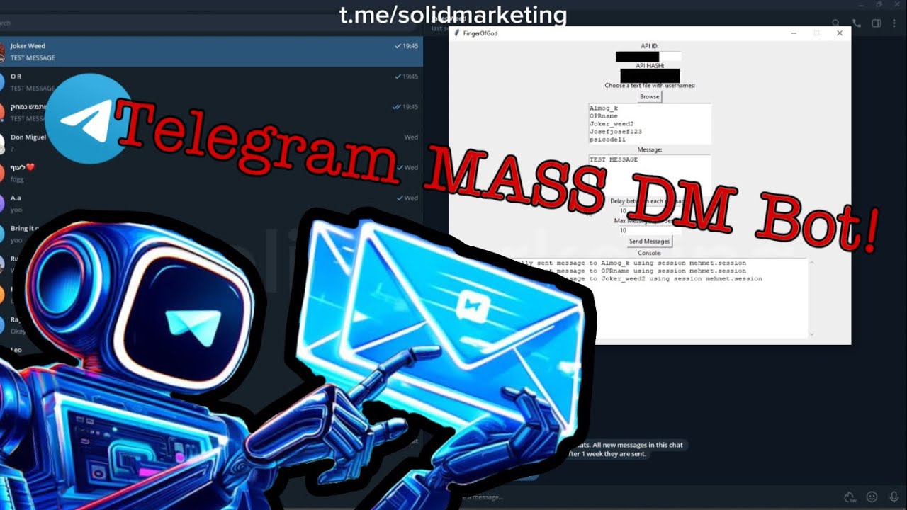 Telegram DM BOT | MASS DM BOT | Bulk Message Sender on Telegram ...