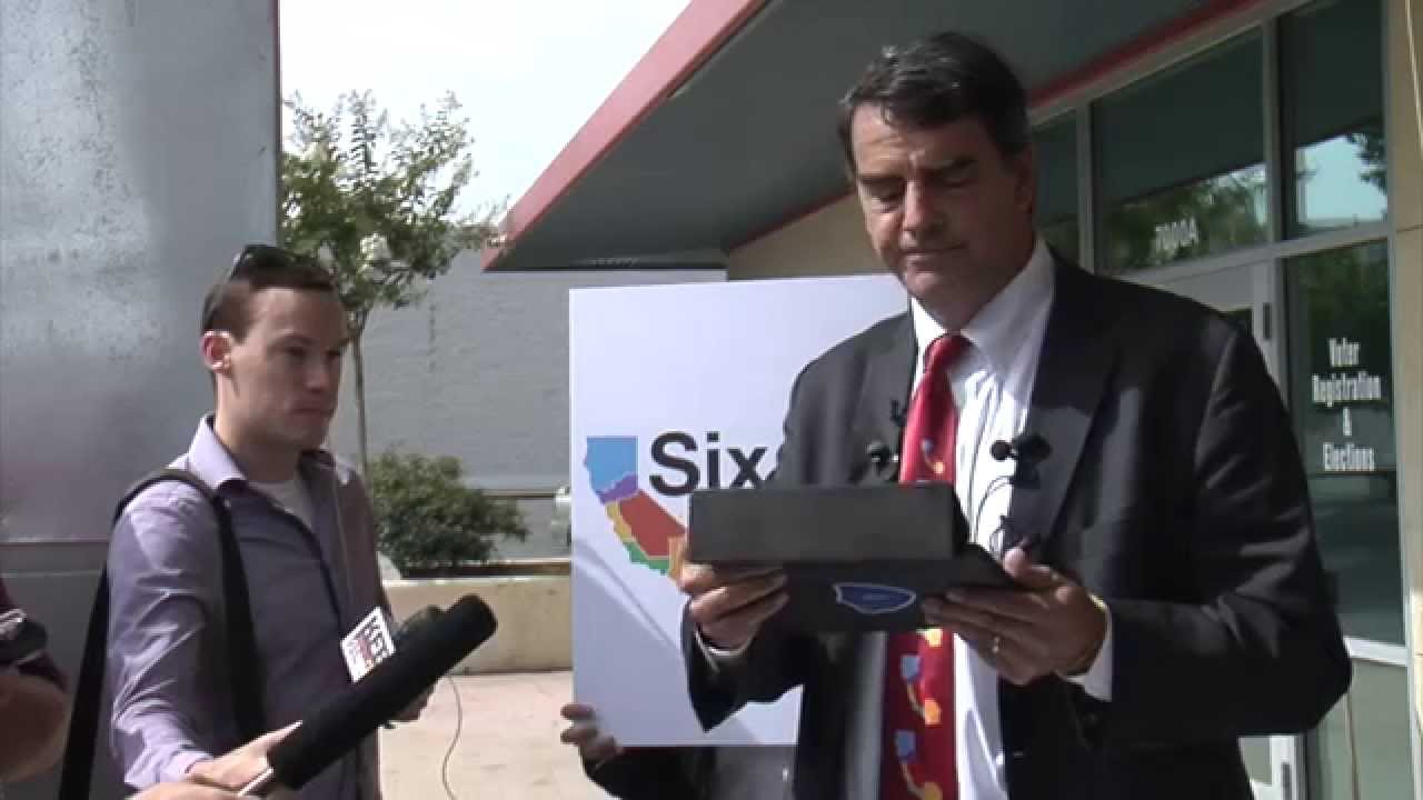Tim Draper speaks at Sacramento Press Conference for six Californias ...