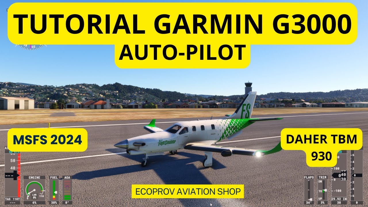 MSFS,Tutorial Garmin G3000,TBM DAHER 930,Microsoft flight simulator, Simulacion vuelo,MSFS 2024 ...