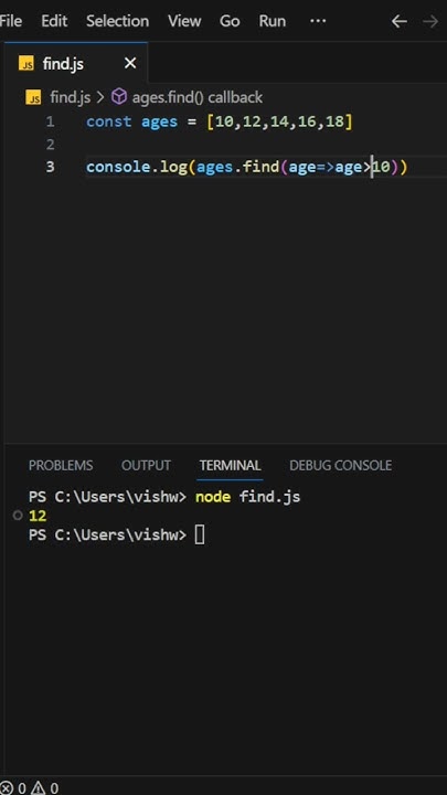 Javascript Array Find Method In Telugu 2023 Youtube