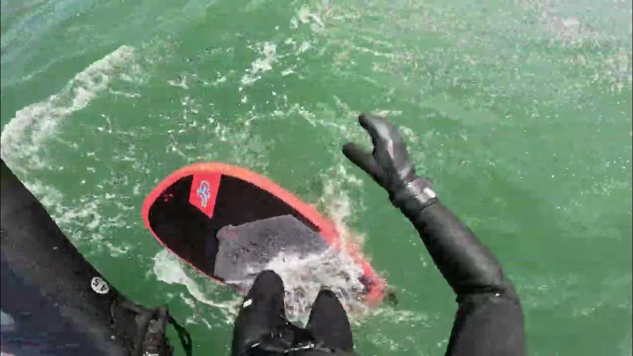 Winging it - Learning to wing foil Session 29 - Gott Bay Tiree - YouTube