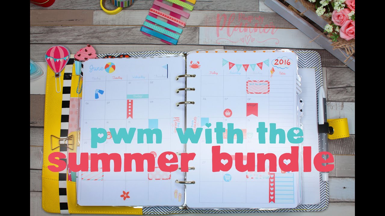 Plan With Me Month layout! - Pimp my Planner ♥ - YouTube