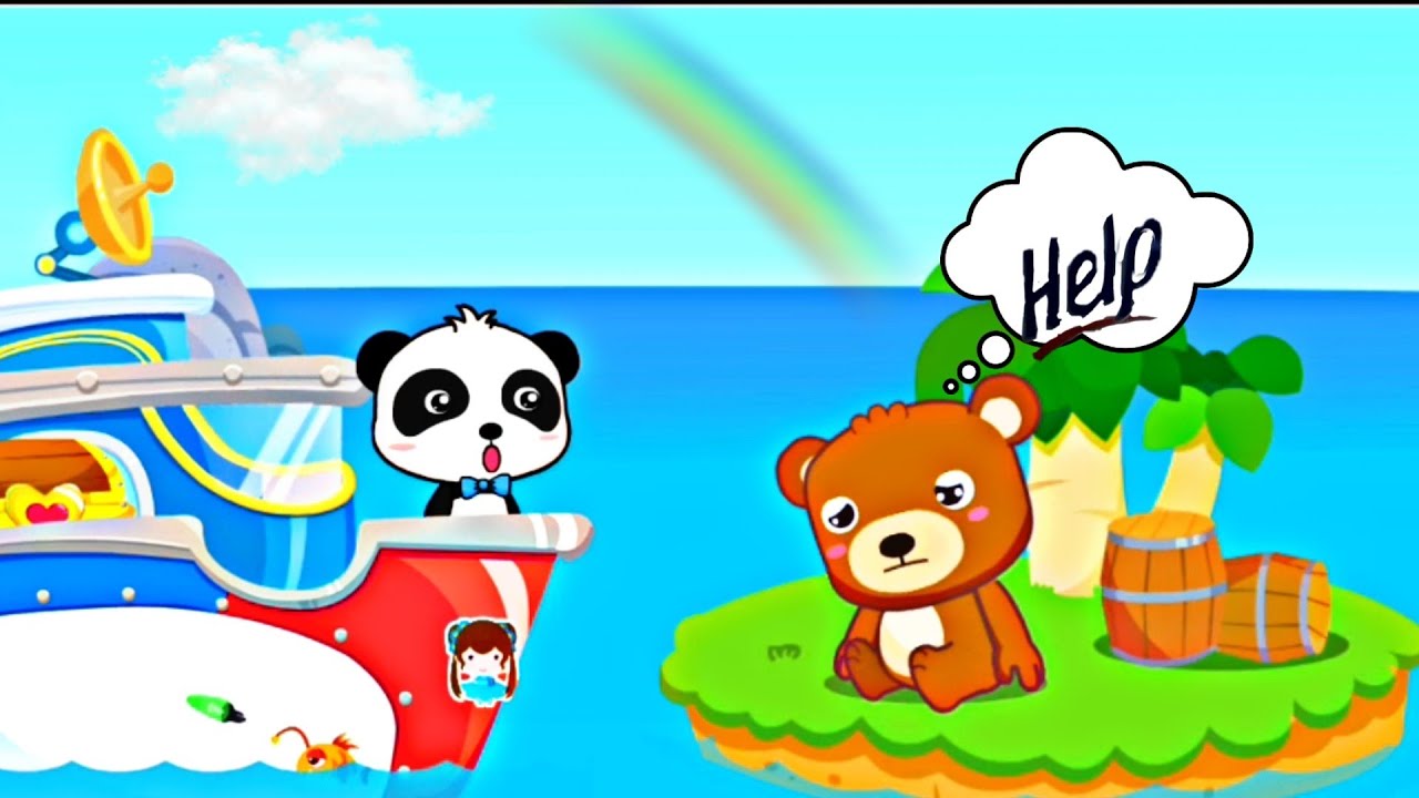 Baby Panda's Boat | Little Captain Play Cool Boat | BabyBus Game Video# ...