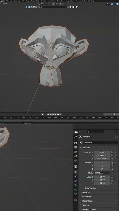 Quick Blender Tip: Easy Rigging with the Armature Modifier! #shorts - YouTube