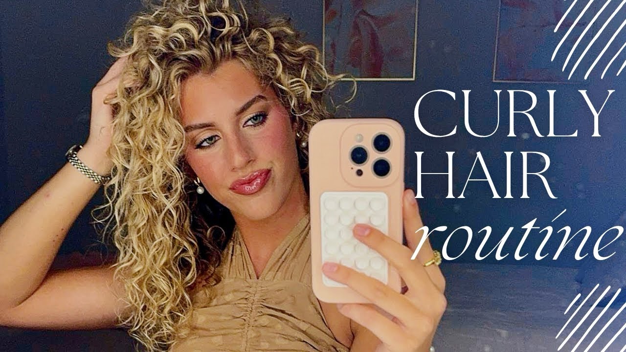 CURLY HAIR ROUTINE!!! - YouTube