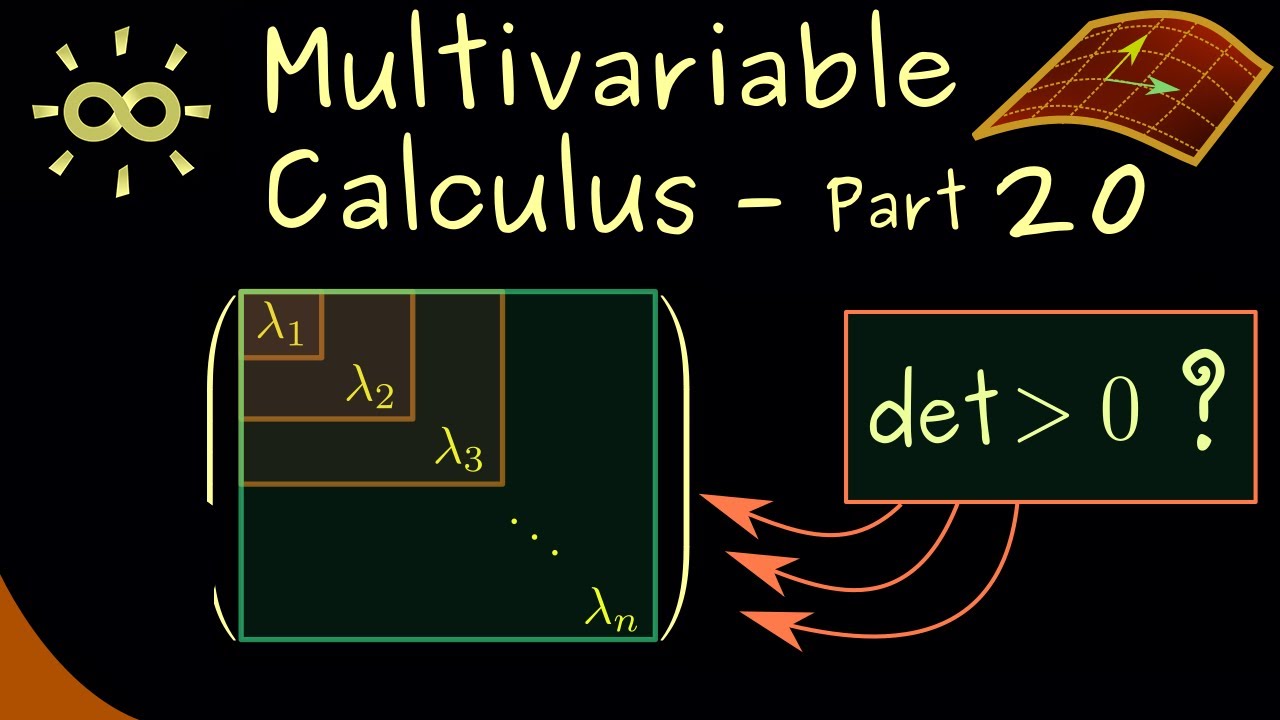 Multivariable Calculus 20 | Sylvester's Criterion [dark version] - YouTube