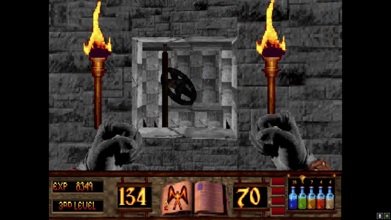 Witchaven (DOSBox) - Level 4 - All Secrets - Uncommented - YouTube