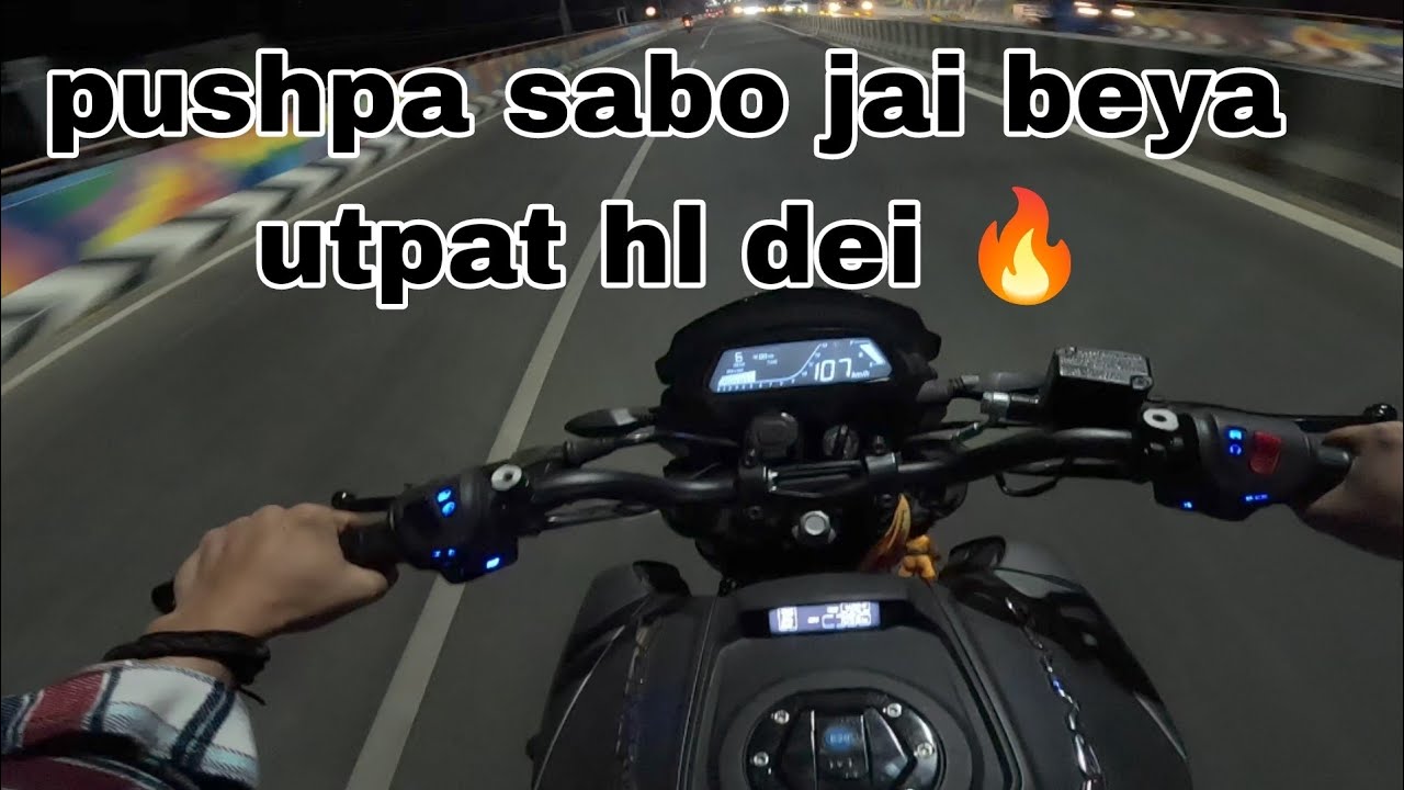 adha rati ride hoi gol pushpa sabo jai 🏍️🏍️🔥💨🏎️ #bajaj #pushpa2 #pushpa ...