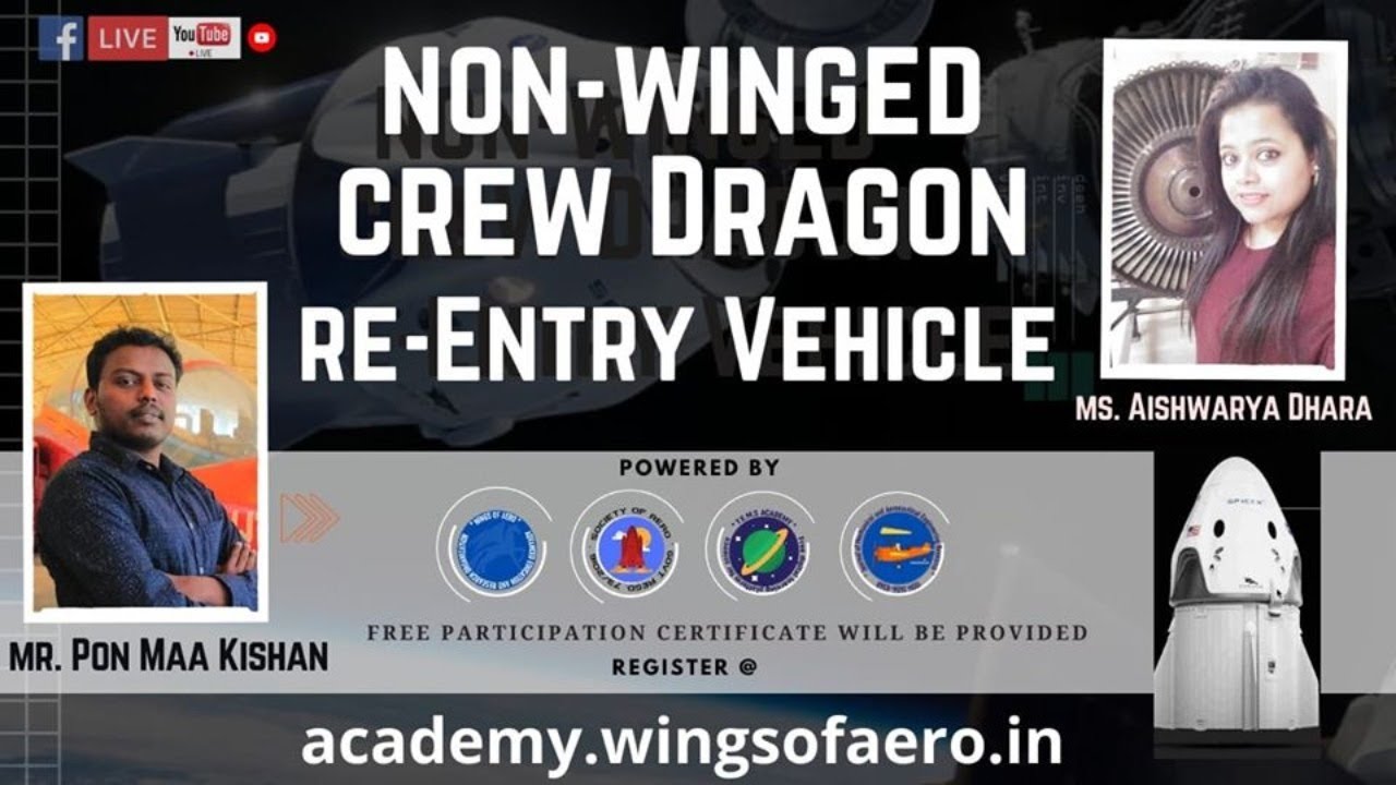 Non Winged Crew Dragon Re entry Vehicle - YouTube