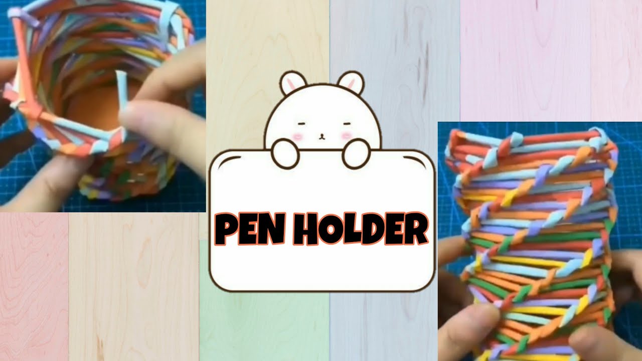 cute and easy pen holder craft|| DIY craft||Teju_Depu - YouTube