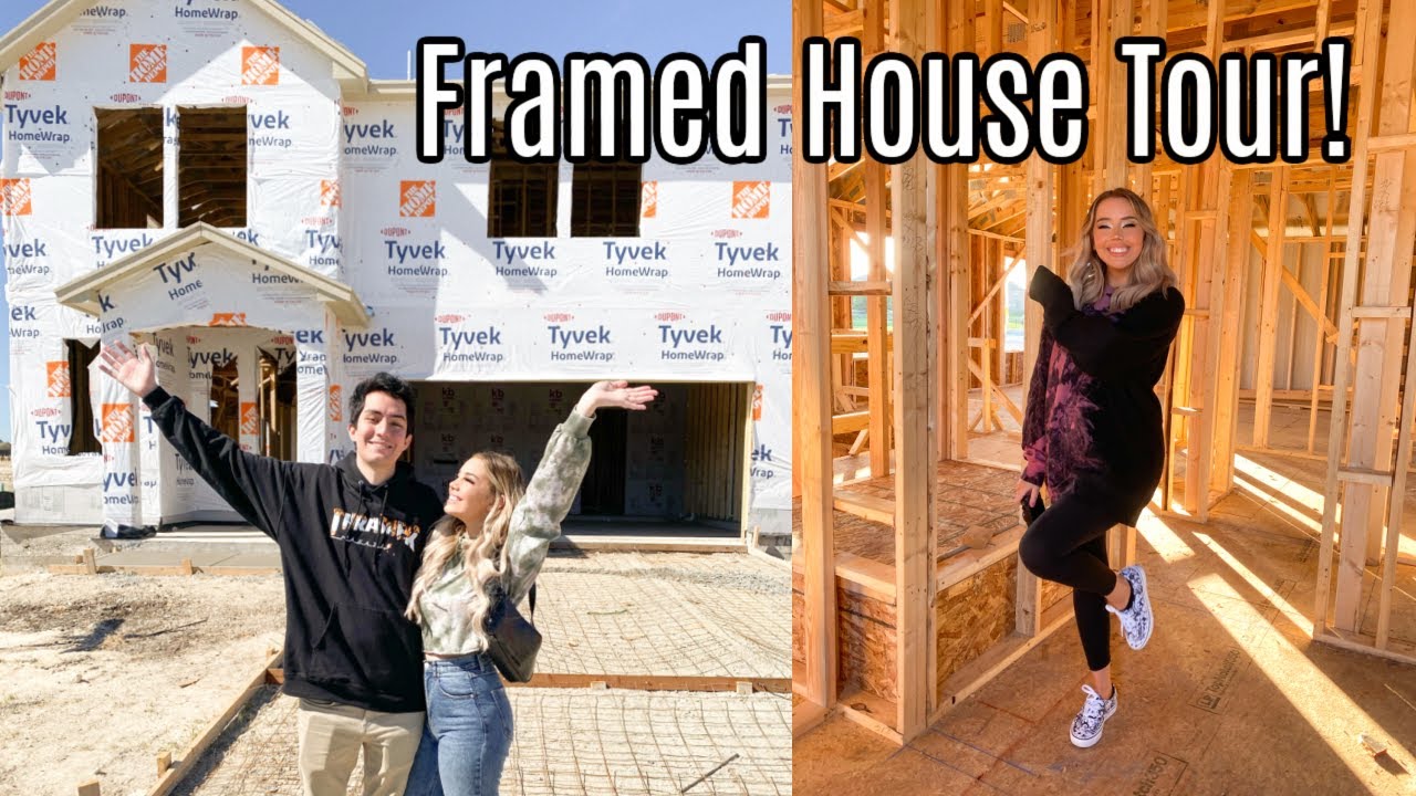 HOME BUILD VLOG 2: framework and house tour - YouTube