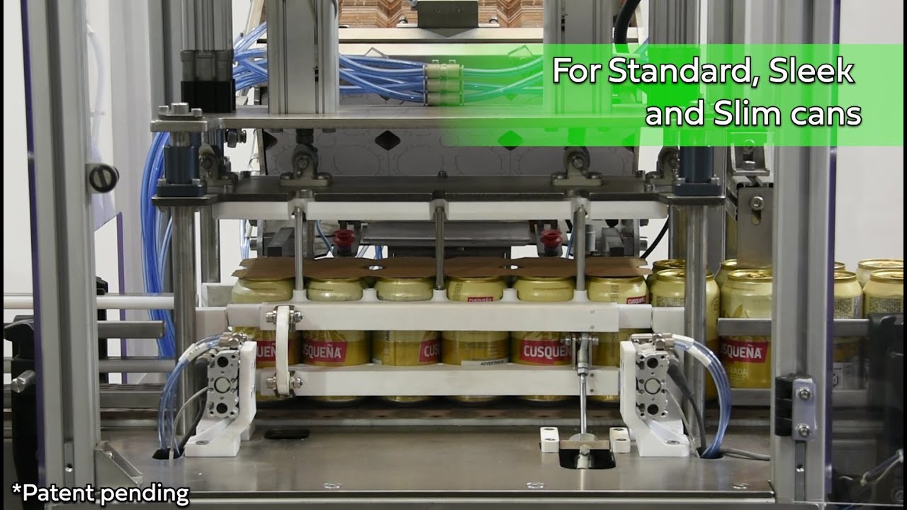 TH39 Automatic Can Carrier Applicator - YouTube