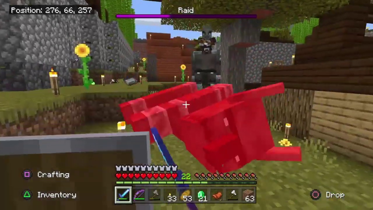 Minecraft- RAID - YouTube