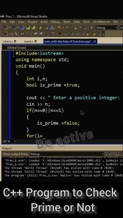 C++ Program to Check Whether a Number is Prime or Not #programming #coding #shorts # ...