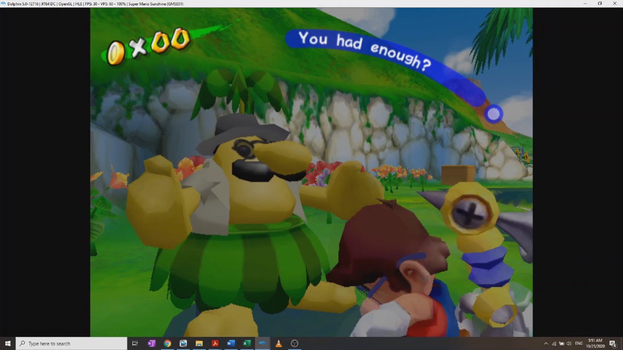 Super Mario Sunshine - Death During Conversation with Sunglasses Vendor ...