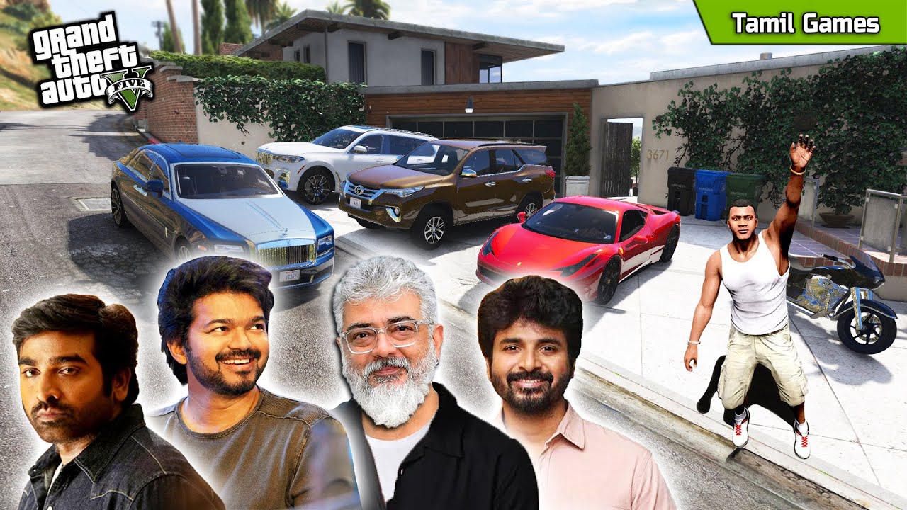 Collecting TAMIL TRENDING HERO Cars In GTA 5 | VIJAY | AJITH ...