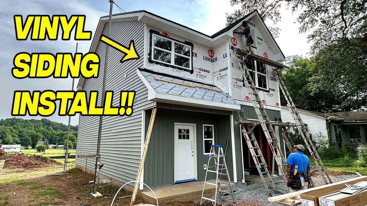 How To Install Vinyl Siding | EP 10 - YouTube