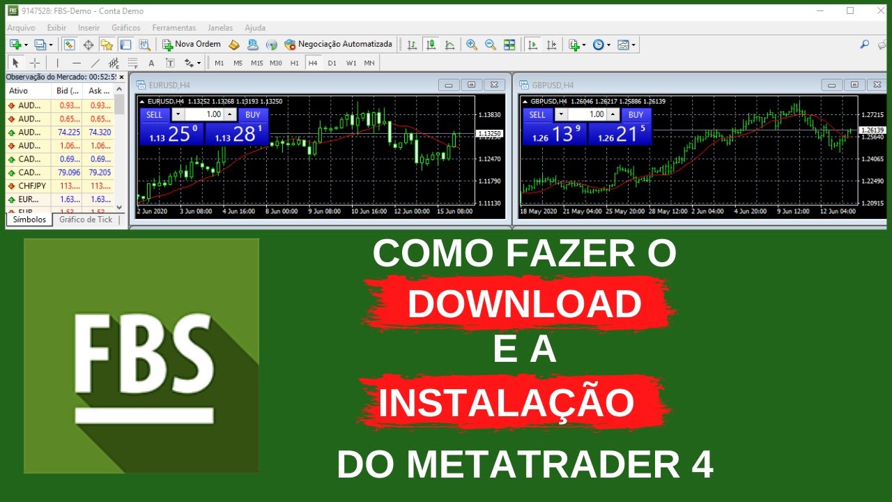 Forex - Instalando o mt4 no windows FBS - YouTube