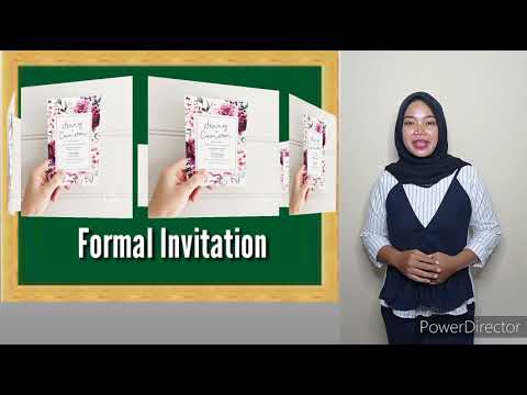 Formal Invitation | Teks Undangan Resmi Dalam Bahasa Inggris | Materi ...