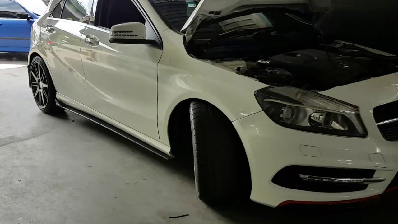 BENZ A180 MODIFIED Headlamp Double Projector Lens By DK XENON - YouTube
