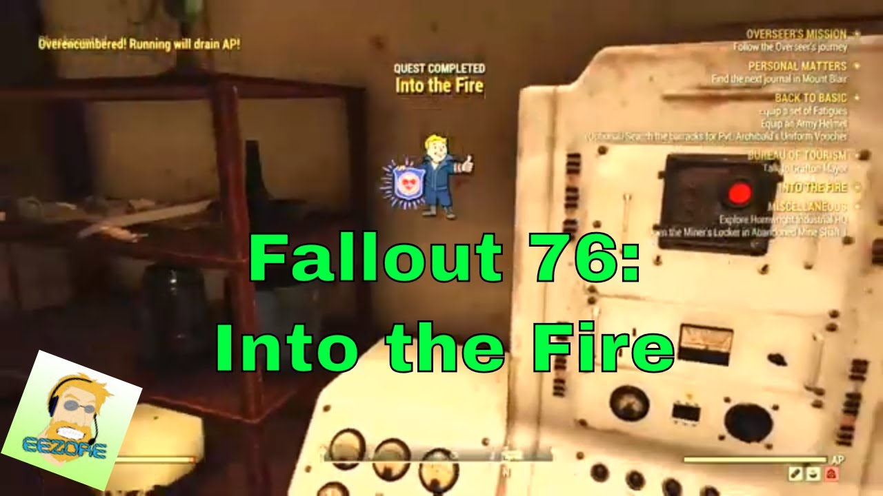 Fallout 76 Quest: Into the fire - YouTube
