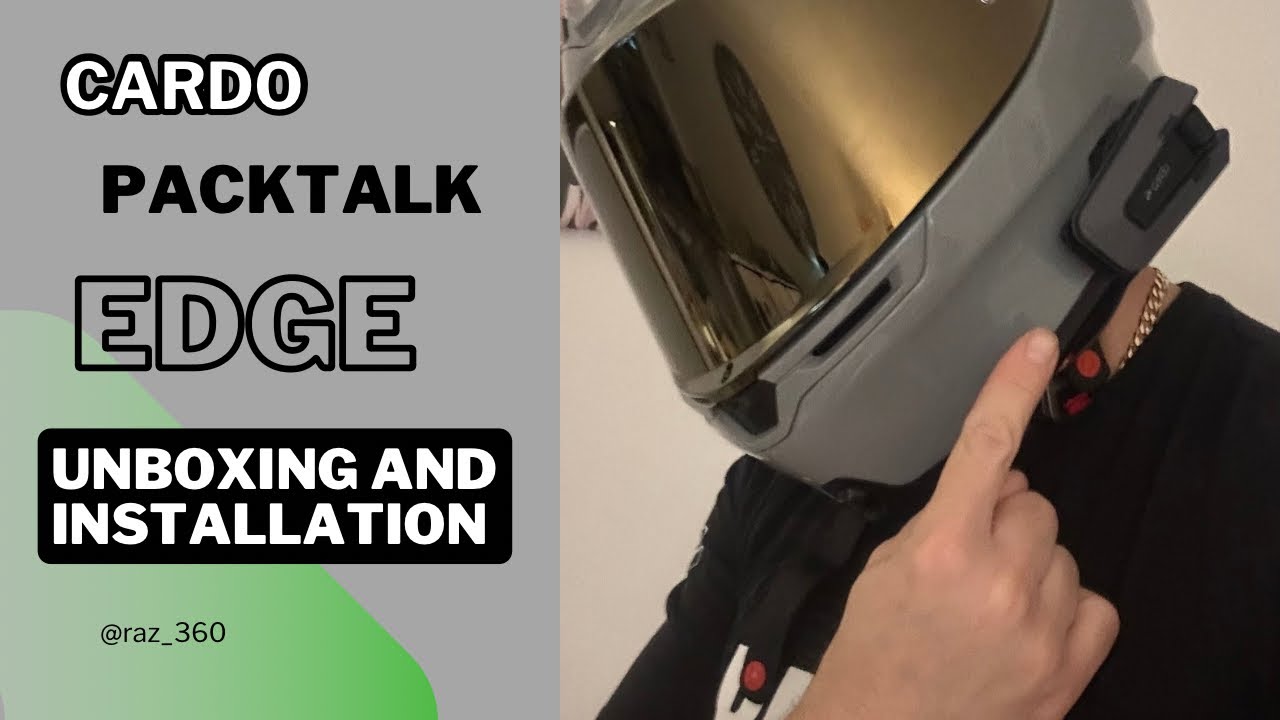 Cardo Packtalk Edge unboxing and installation - YouTube