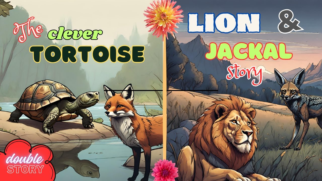 animal story THE CLEVER TORTOISE, and THE LION AND JACKAL STORY, 2 ...