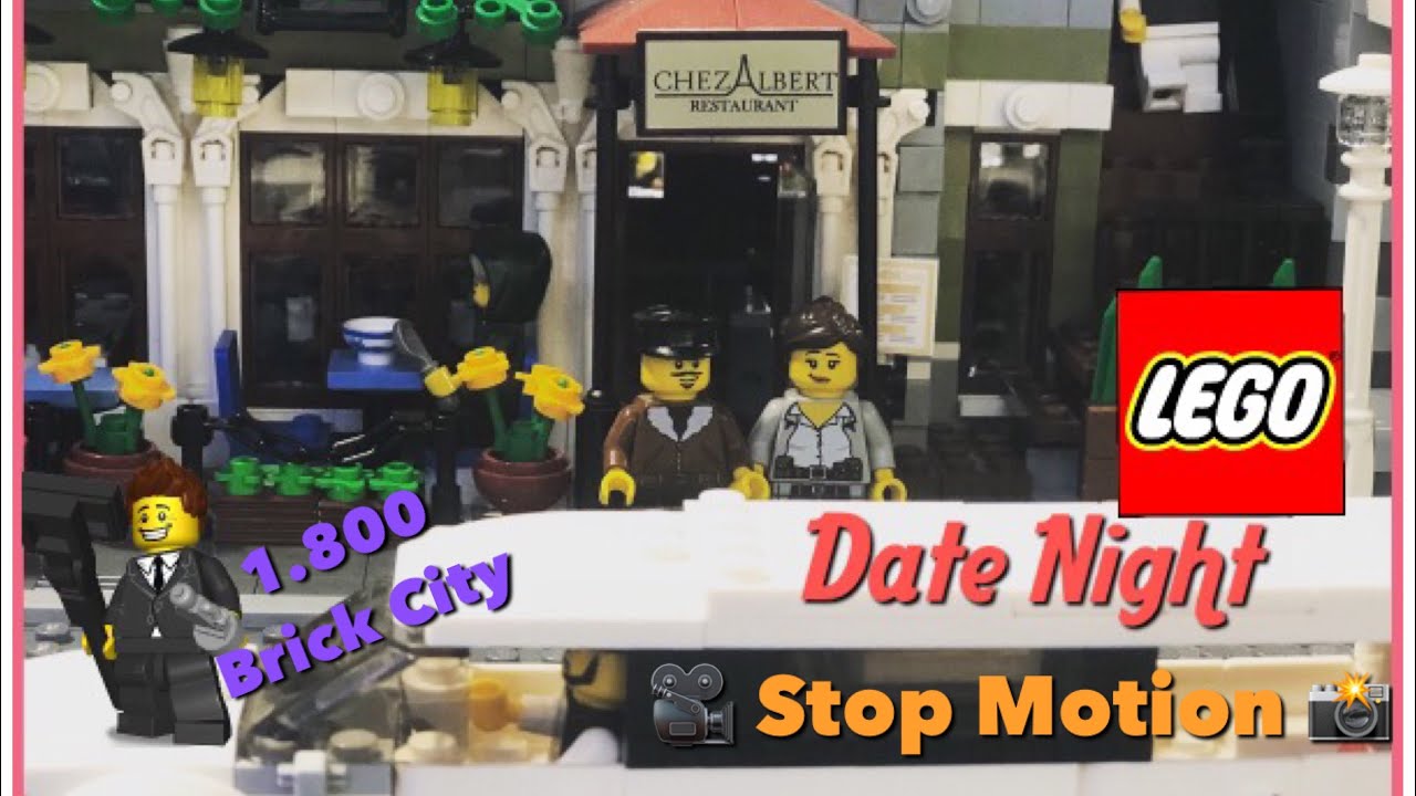 LEGO 🌕 Date Night stop Motion ! 🤣😂 minifigure live action short film ...