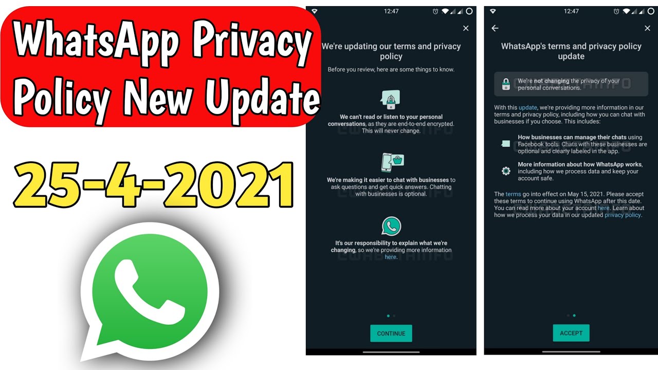 Whatsapp Privacy Policy New Update 2021 - YouTube