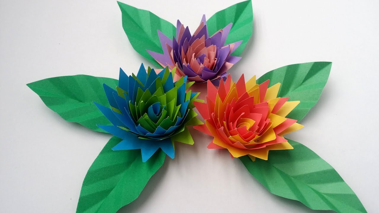 DIY Paper Flower How To Make Beautiful Mini Rose With Colour Paper diy-paper-flower-how-to-make-beautiful-mini-rose-with-colour-paper