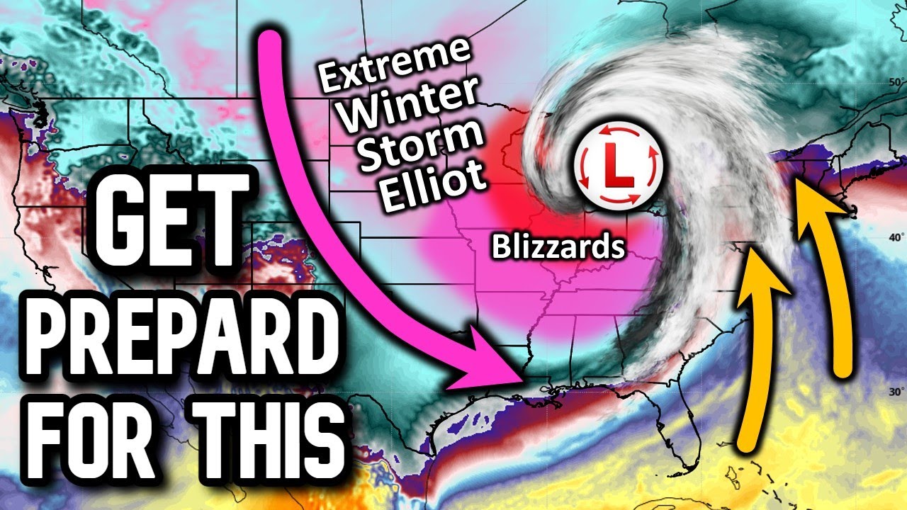 A Major Christmas Winter Storm Elliot To Bring Huge Blizzards & Extreme ...