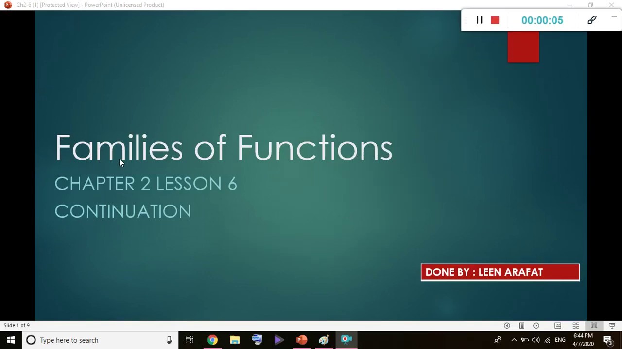 Families of Functions Part 2 - YouTube