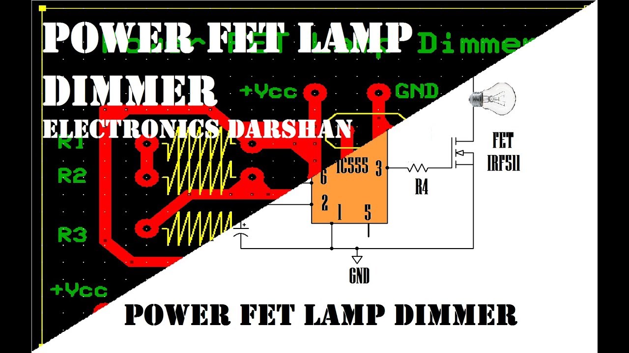 PCB Layout of POWER FET LAMP DIMMER PART 2 PROJECT #10 - YouTube