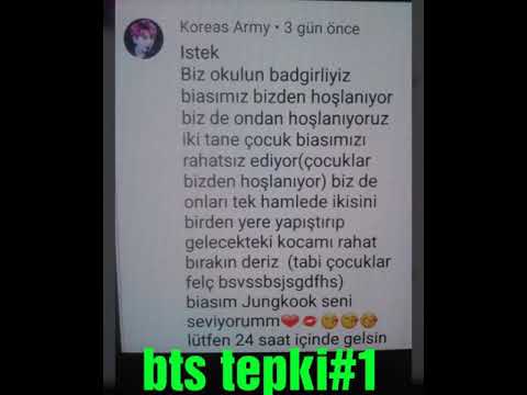 Bts istek tepki 1 okulun badgirliyiz biası rahatsız ediyorlar gelecekteki kocamı rahat bırakın deriz