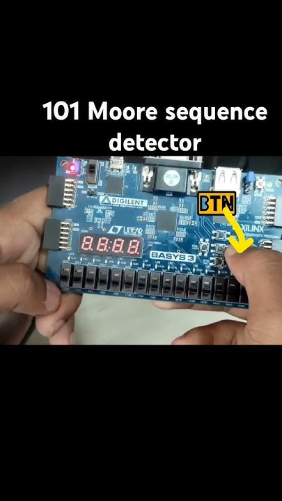 Moore 101 overlapping sequence detector - YouTube