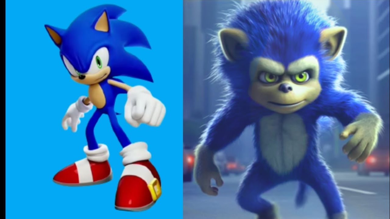 SONIC the hedgehog all characters as MONKEY (part 2). - YouTube