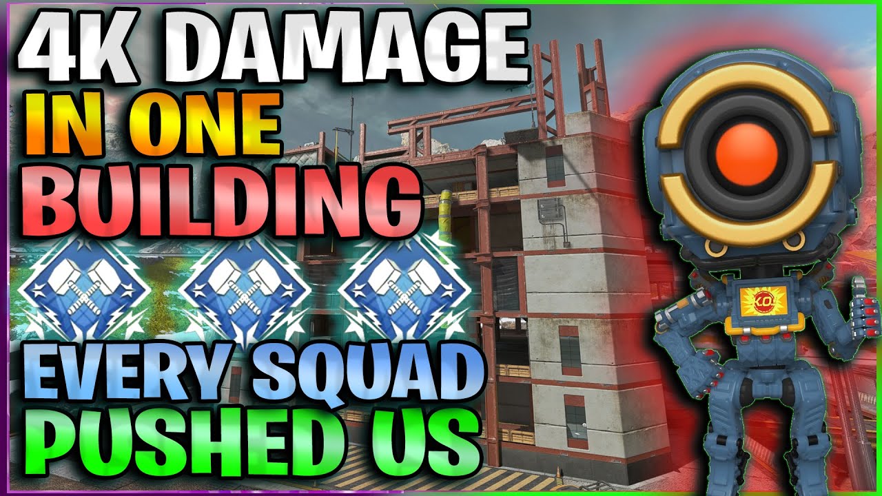 Winning With 4K Damage WITHOUT Leaving ONE BUILDING (Apex Legends ...