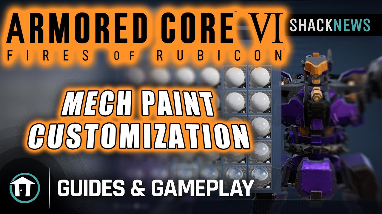 Armored Core 6: Fires of Rubicon - Mech Paint Customization Gameplay ...
