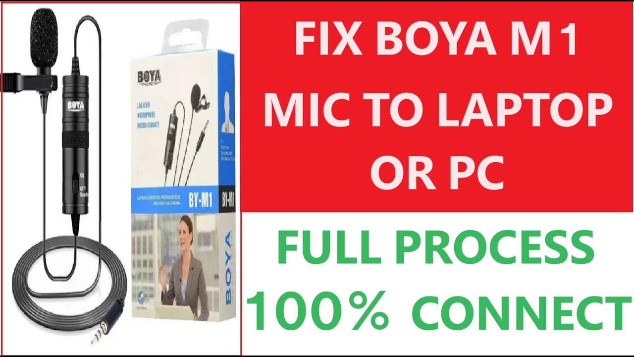 How to connect Boya M1 microphone to Laptop/PC 2024 #boyamic #boya # ...