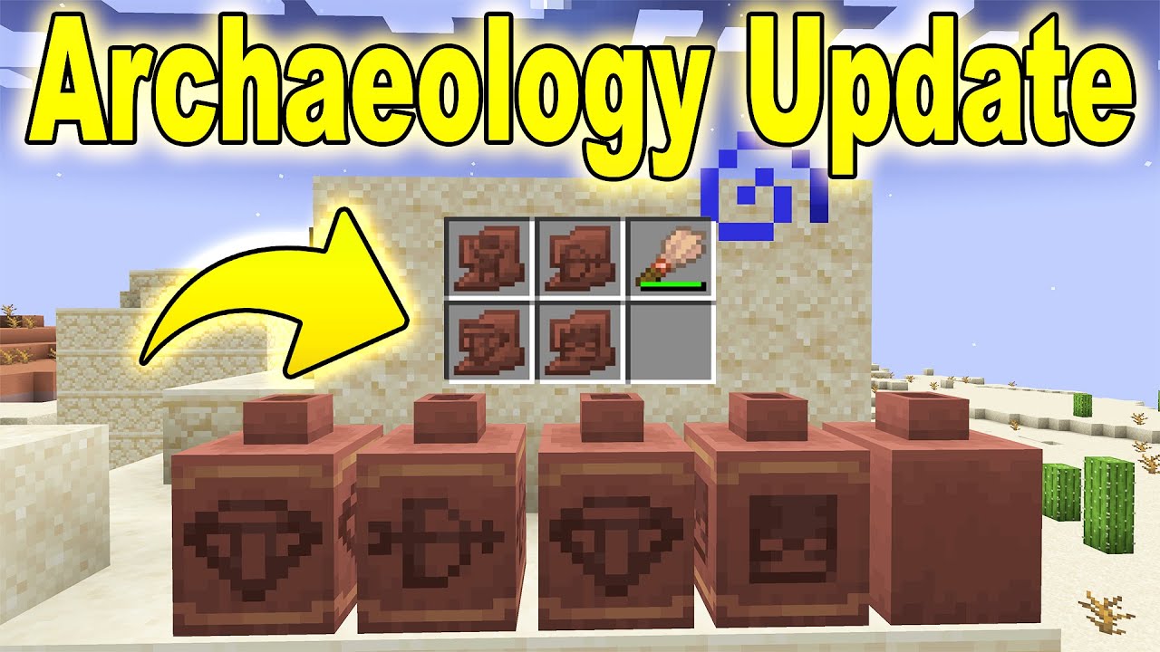 Minecraft Archaeology Update! How To Get The Suspicious Sand & Pottery ...