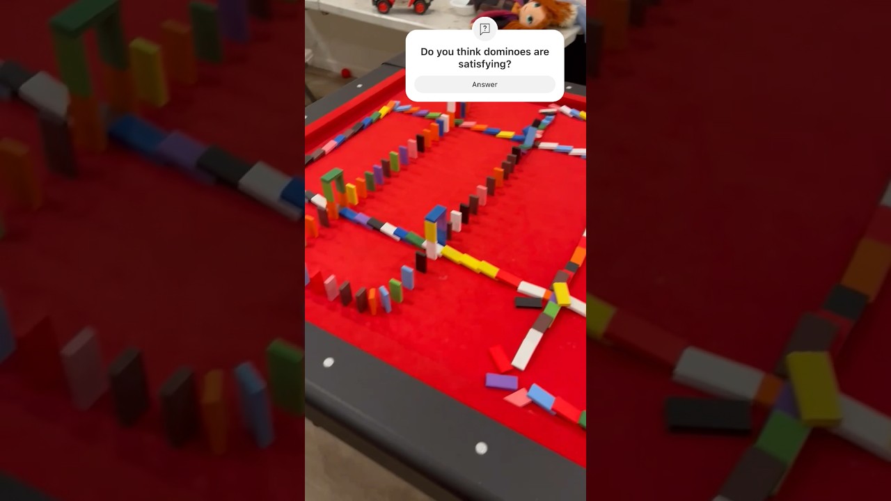 INSAIN! 360 Dominoes falling bridge! Longest dominoes I ever made! # ...