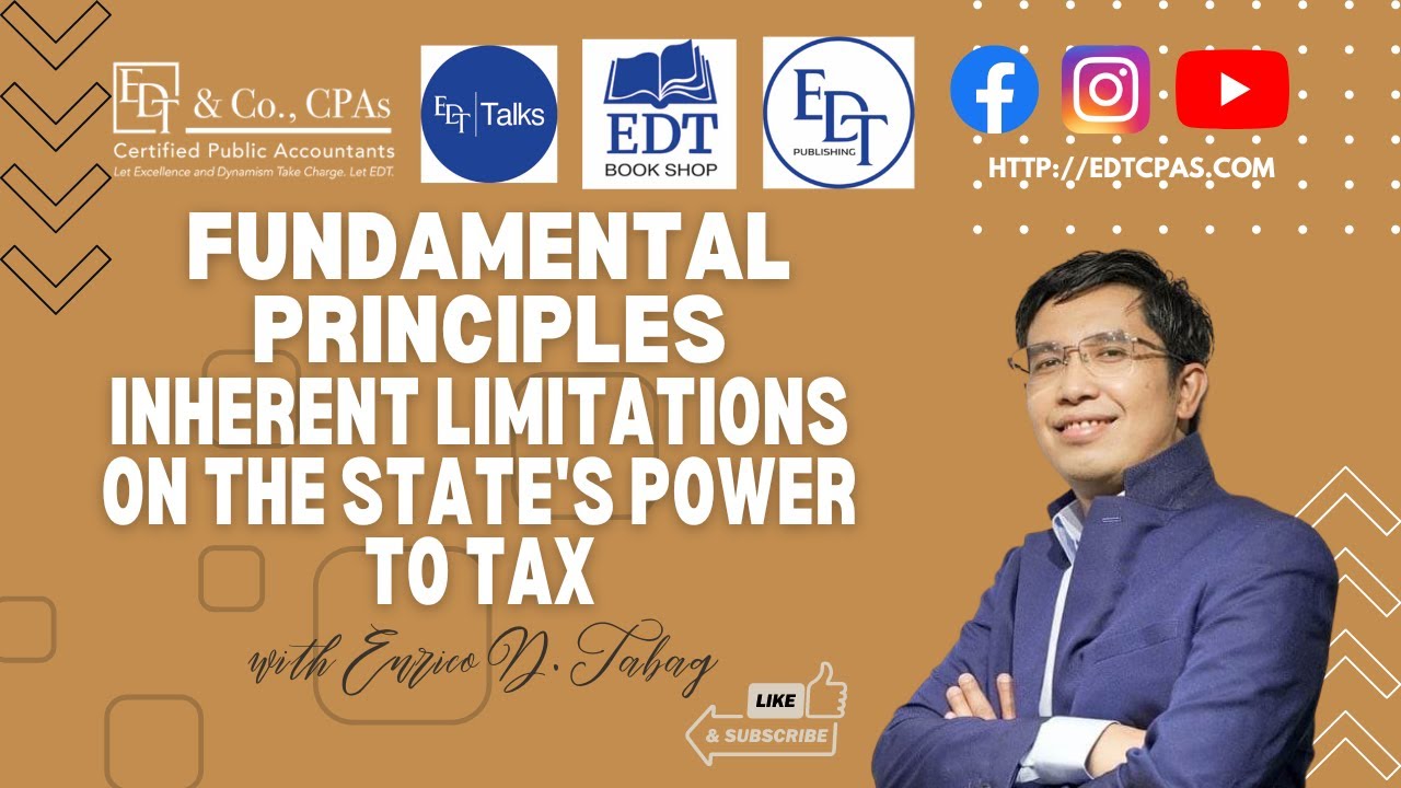 FUNDAMENTAL PRINCIPLES - Inherent Limitations on the State's Power to ...