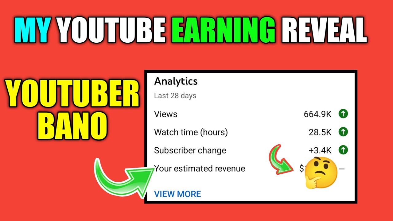 My Total YouTube Earning Reveal | How Much I Earn From YouTube 🤔 - YouTube