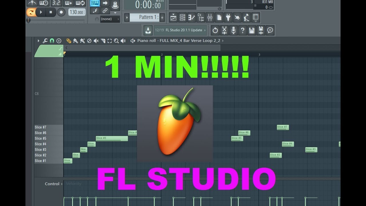 FL Studio Drum Loop Into One Shots - 1 Min Tutorial! - YouTube