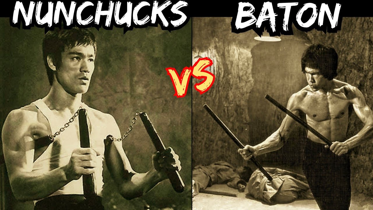 Nunchucks are just physically challenged Batons ? - YouTube