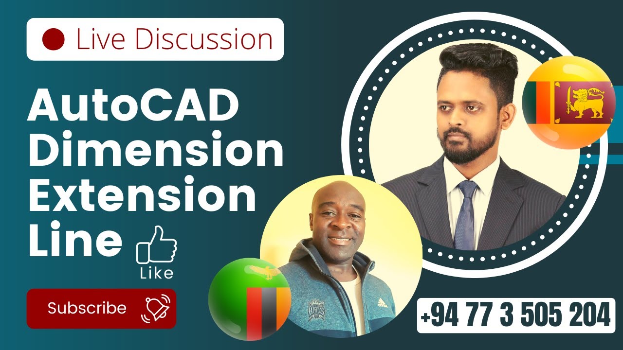 AutoCAD Dimension extension line - YouTube