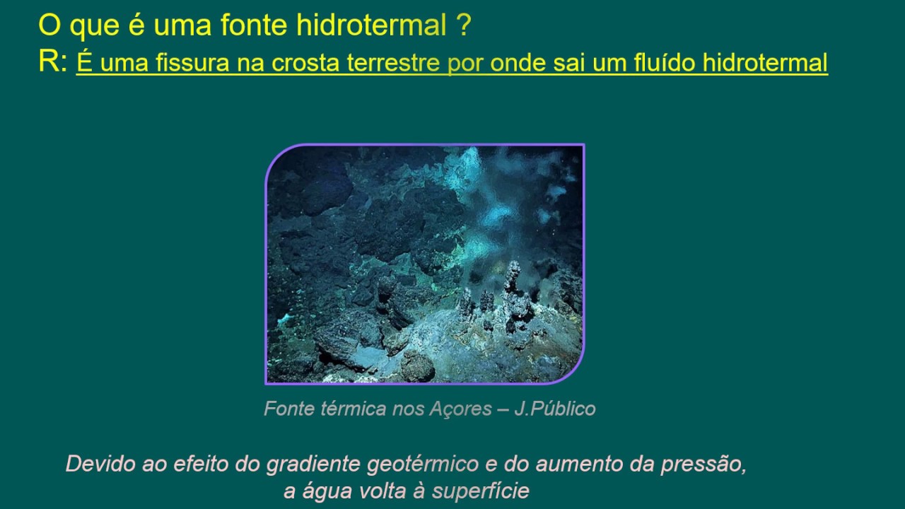 O que é a fonte hidrotermal ? - YouTube