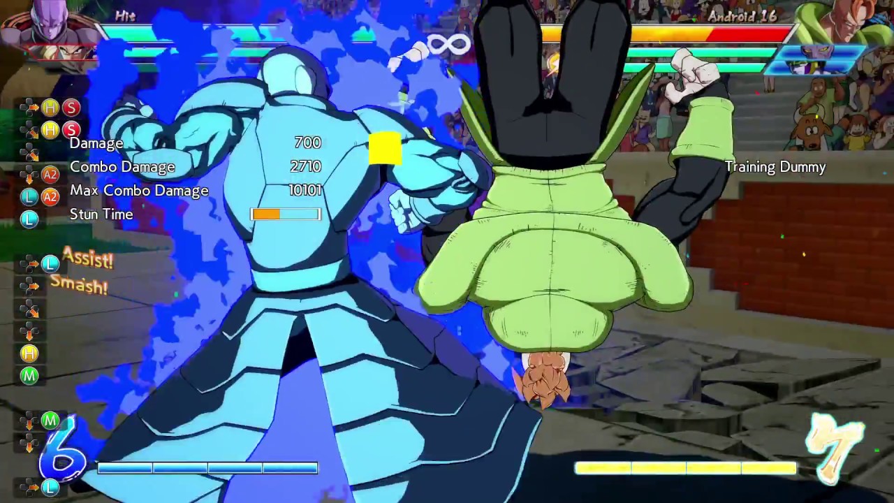 DBFZ - Hit 100% combo (Full meter w/ Vegeta/Tien assist/DHC) - YouTube