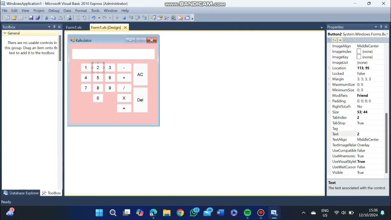 Tutorial Membuat Kalkulator Menggunakan Vb.net - YouTube